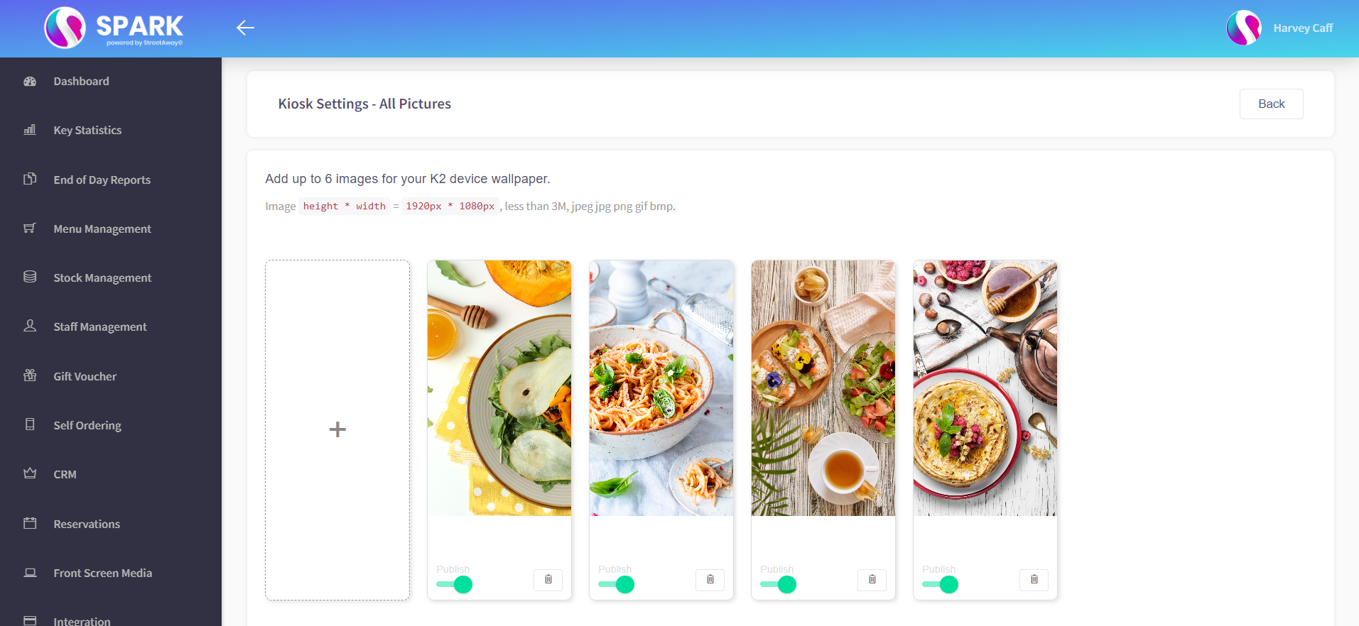 How to Change the Front Page Images of Your Kiosk Express
